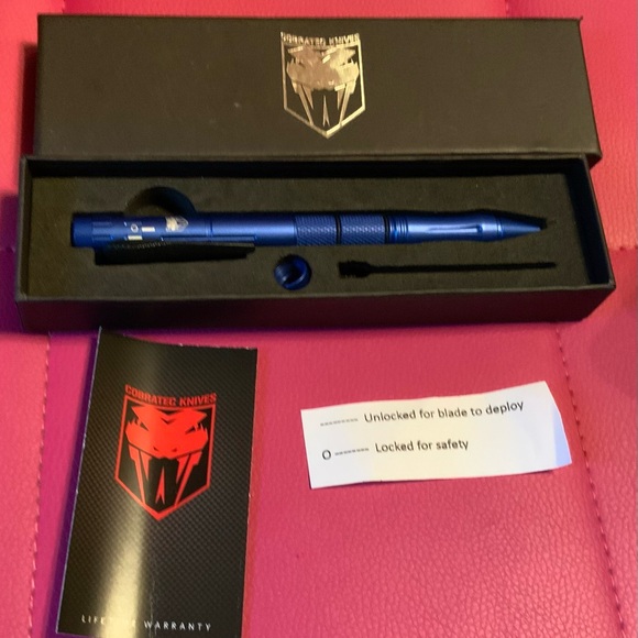 CobraTec | Other | Cobratec Blue Pen Knife Boxed | Poshmark